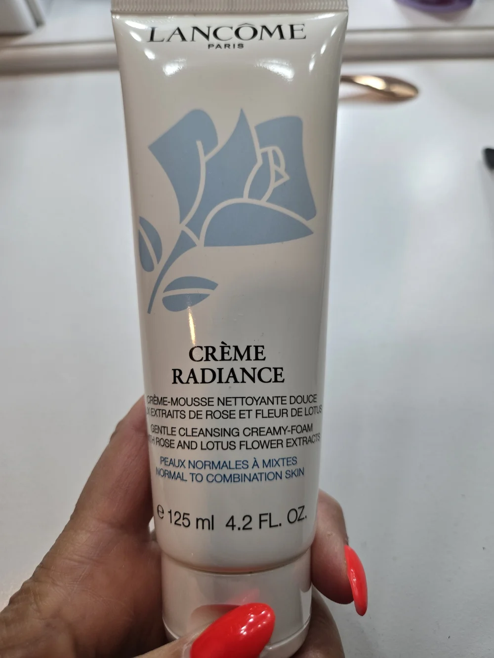 Skincare | Lancme Crme Radiance Gentle Cleansing Cream White Light Blue ...
